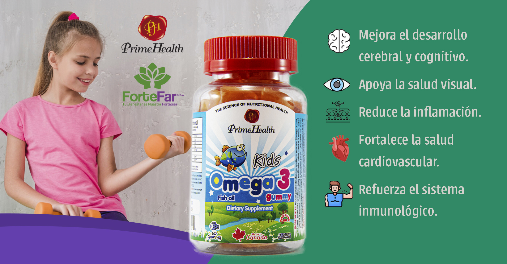 Beneficios de las Gomitas de Omega 3 para Niños - ForteFar